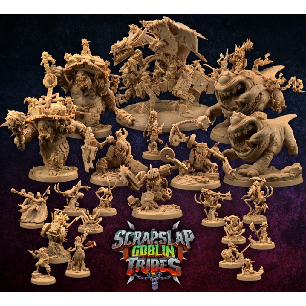 Scrap Slap Goblin - โมเดลสำหรับ DnD miniature,[Made to order ส่งพัสดุ ...