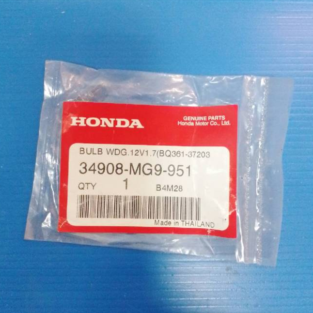 34908-MG9-951 หลอดไฟมาตรวัด 12V1.7 WBQ361-37 อะไหล่แท้ HONDA หลอดไฟ ...