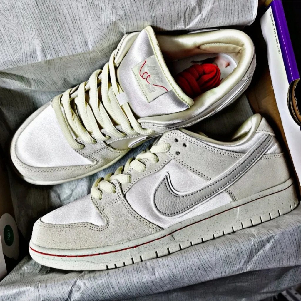 【ของแท้ 100%】Nike SB Dunk Low 'City Of Love' Light Bone รองเท้ากีฬาร ...