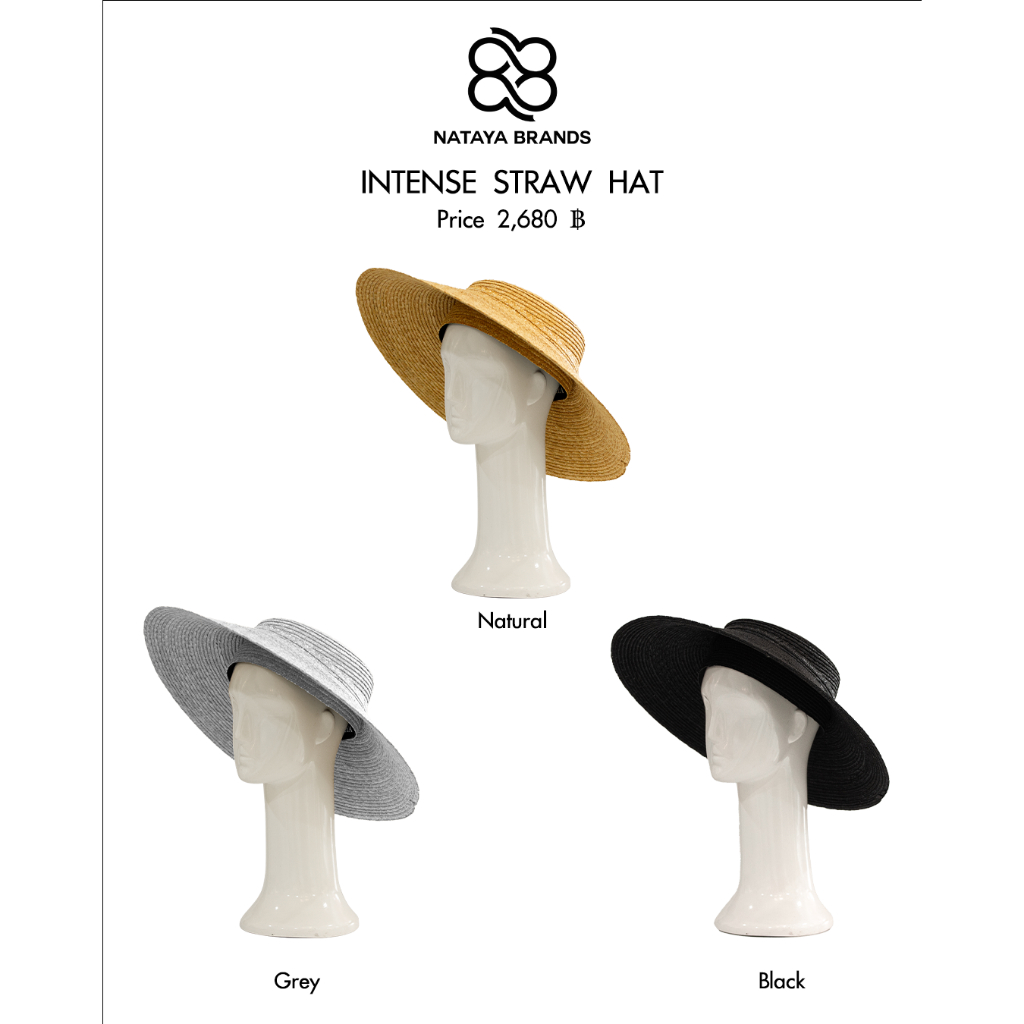Intense straw hats 2025 free-size | Shopee Thailand