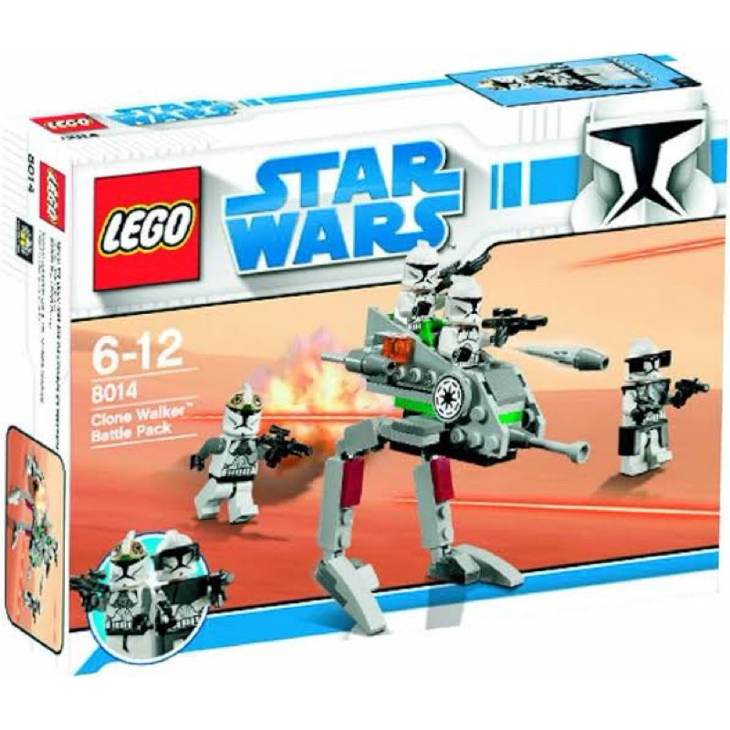 LEGO 8014 Star Wars The Clone Wars Clone Walker Battle Pack ของแท้ 100% มือสองสภาพเหมือนมือหนึ่ง ...