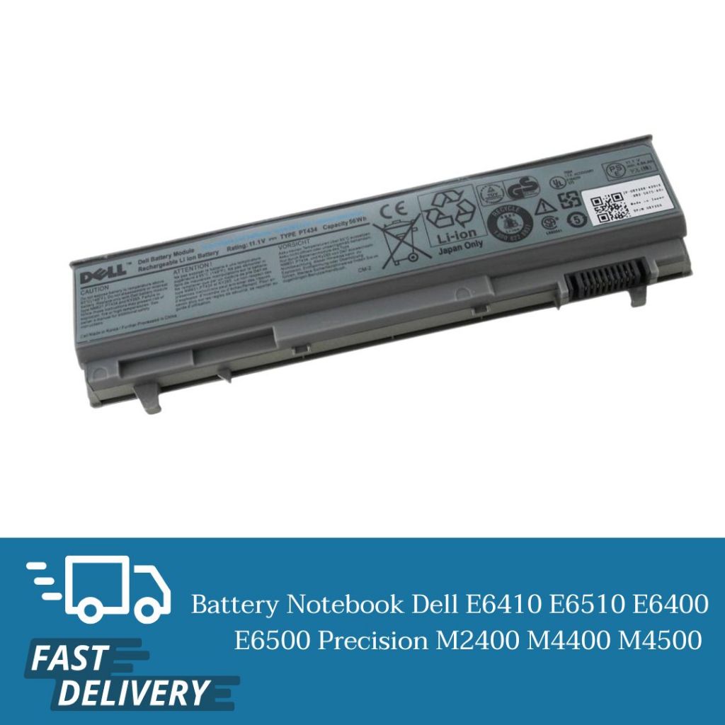 แบตเตอรี่โน๊ตบุ๊ค Dell Latitude E6510 E6400 E6500 Precision M2400 M4400 M4500 E6410 OEM | Shopee ...