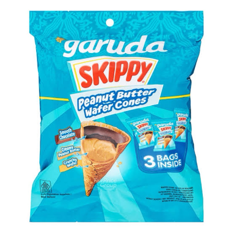 Skippy Garuda Wafer Cone - Peanut Butter 45g | Shopee Thailand