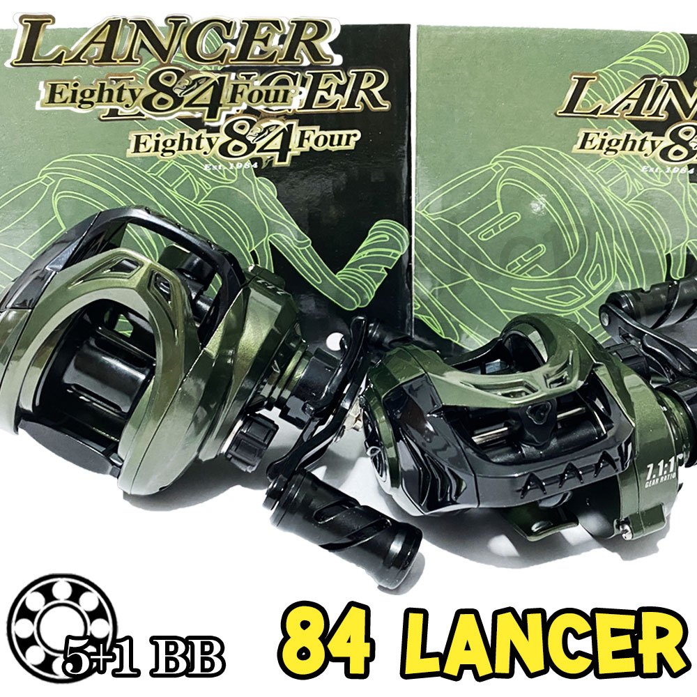รอกหยดน้ำ รอกเบท 84 Lancer 5+1BB รอบ 7.1:1 ระบบหน่วง 2 ระบบ | Shopee ...
