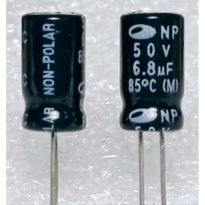 Samwha NP 6.8uf 50v Nonpolar Capacitor ตัวเก็บประจุ ชนิด ไม่มีขั้ว NP ...
