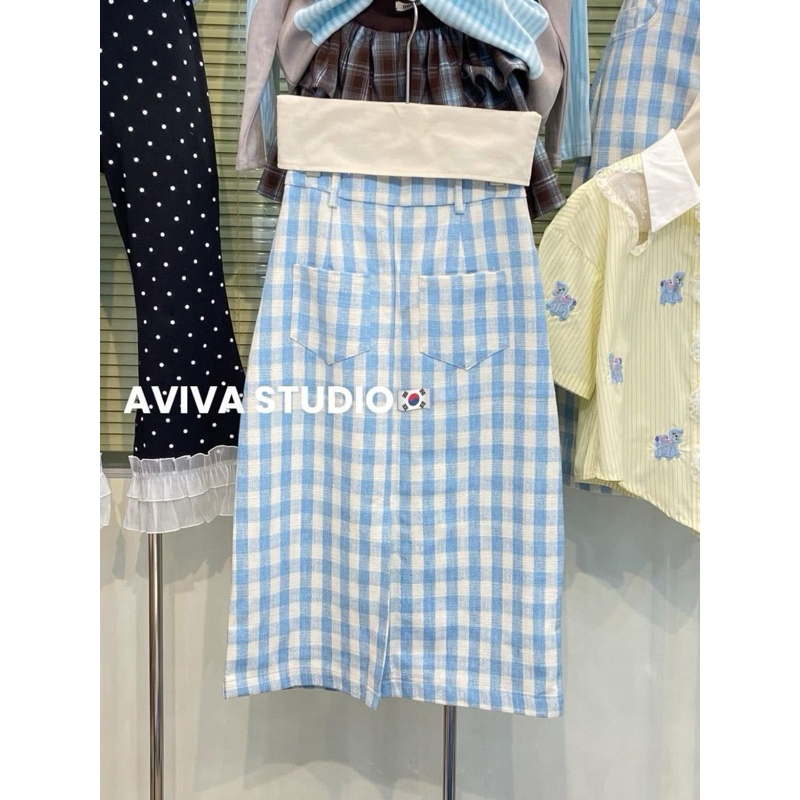 By Bebow 215 :: กระโปรงผ้าทวิต AVIVA STUDIO | Shopee Thailand