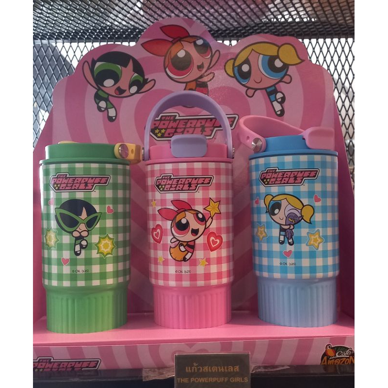Cafe Amazon Powerpuff girls แก้วน้ำ มือ1 | Shopee Thailand