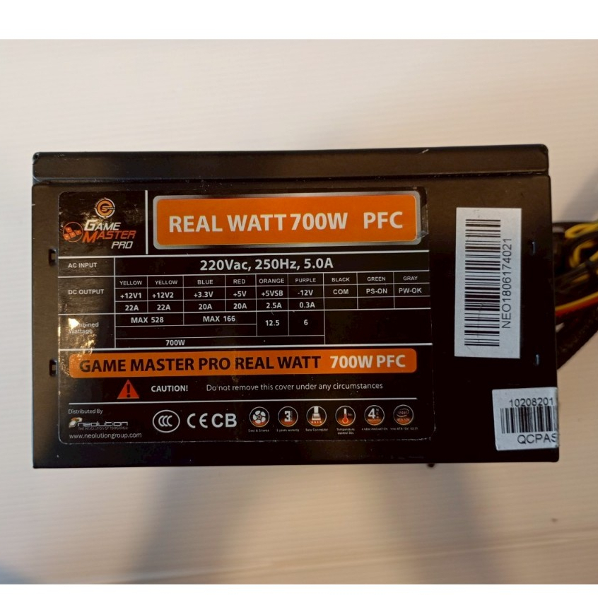 POWER SUPPLY(เพาเวอร์ ซัพพลาย) NEOLUTION GAME MASTER PRO REAL WATT 700W ...