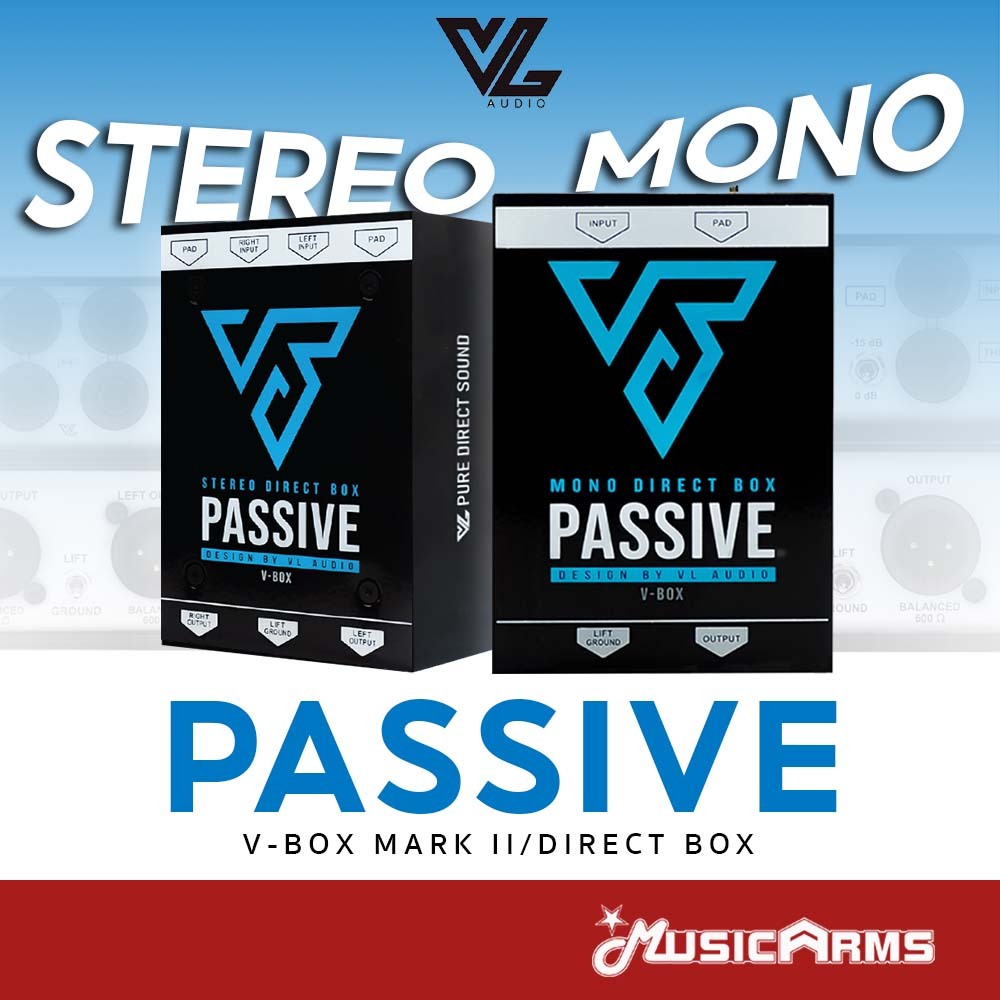 [ใส่โค้ดลด1000บ.] VL Audio Vbox Stereo / Mono Passive ดีไอ บ๊อกซ์ DI ...