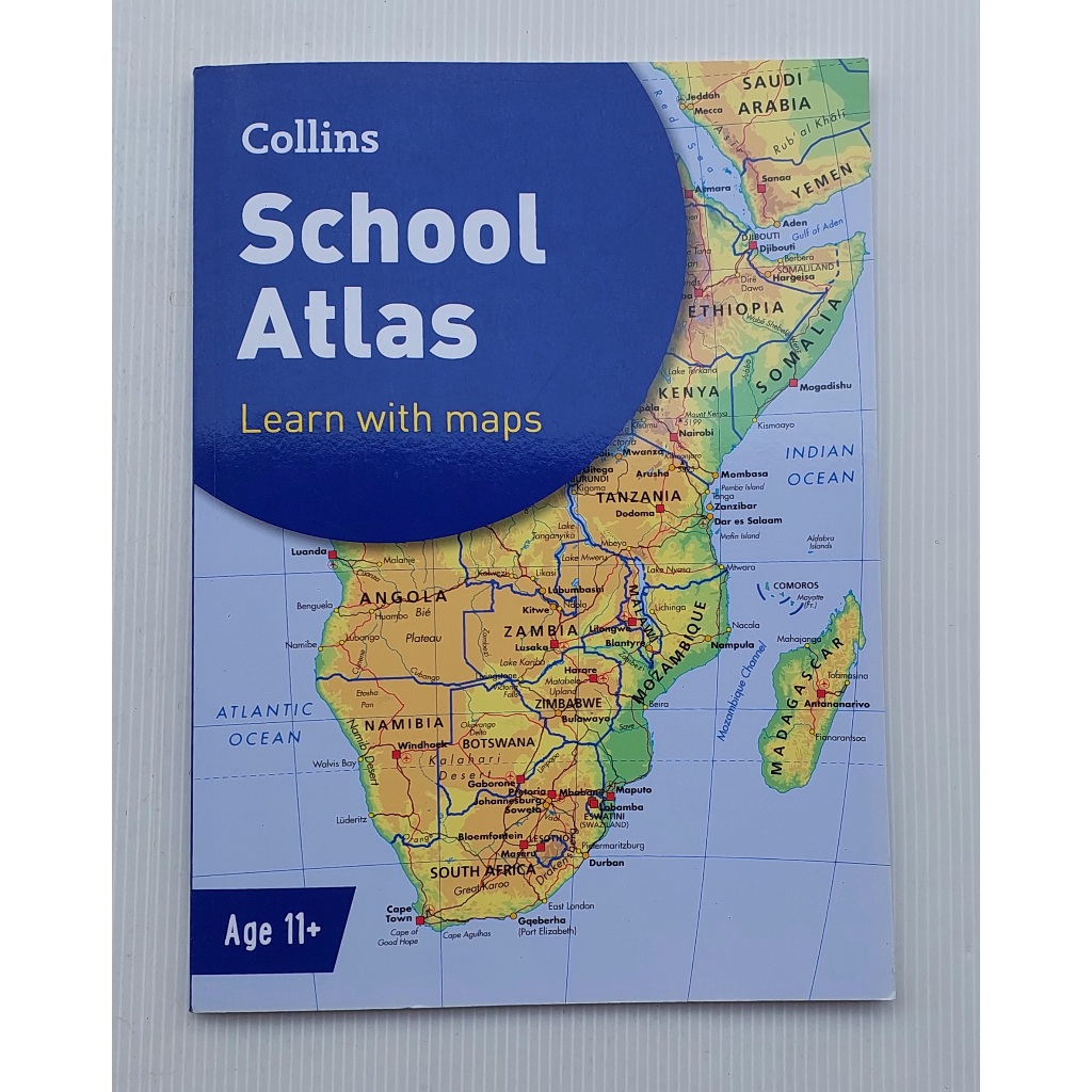 หนังสือ แผนที่ทั่วโลก ภาษาอังกฤษ Collins School Atlas Learn with maps ...