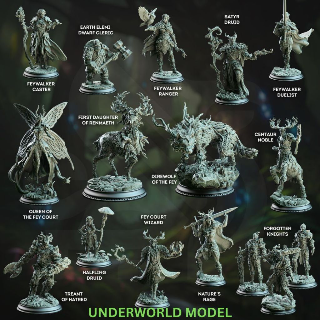 Dnd miniature - The Fey Court - โมเดล Dnd miniatures [Made to order ส่ง ...