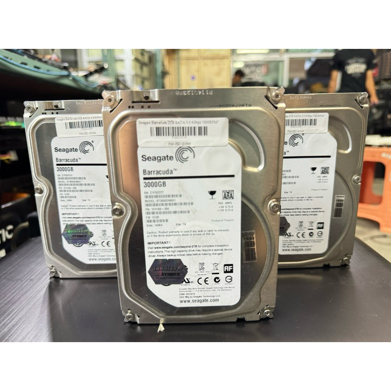 HARDDISK HDD PC 3TB 3 TB SEAGATE SATA-III 7200 rpm มือสอง ผ่านการทดสอบ ...