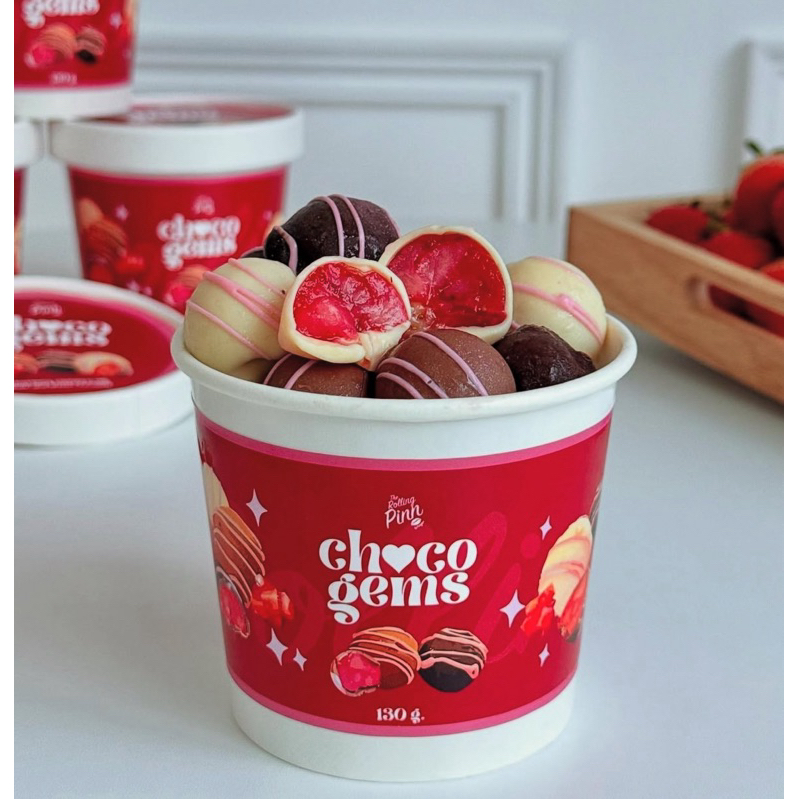 รับหิ้วตรงจากร้าน ใหม่! Chocogems มะม่วงสด💛 x โยเกิร์ต x ช็อกโกแลต🌈 🍓 ...