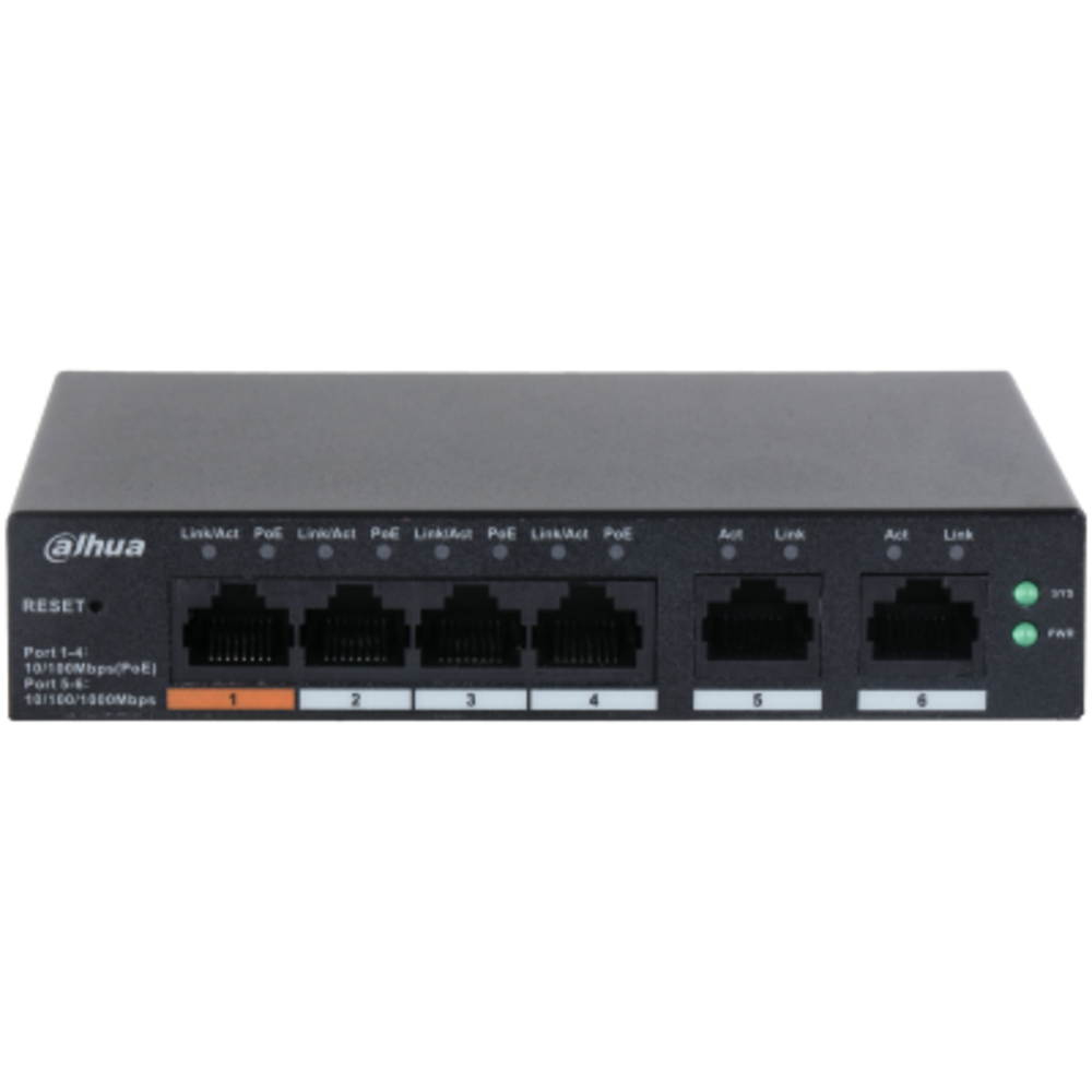 (CS4006-4ET-60) 6-Port Cloud Managed Desktop Switch with 4-Port PoE ...