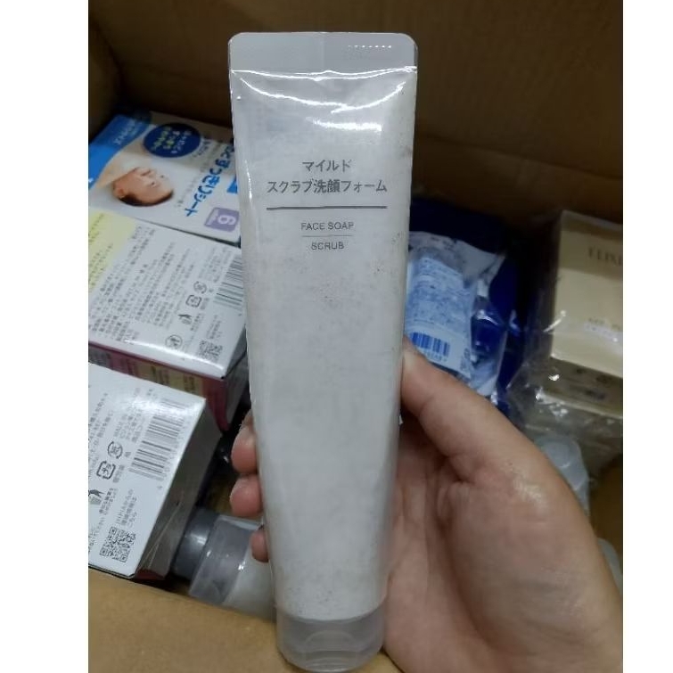 Muji Mild Scrub Facial Cleansing Foam 3.5 oz (100 g) สครับจากมูจิ ...