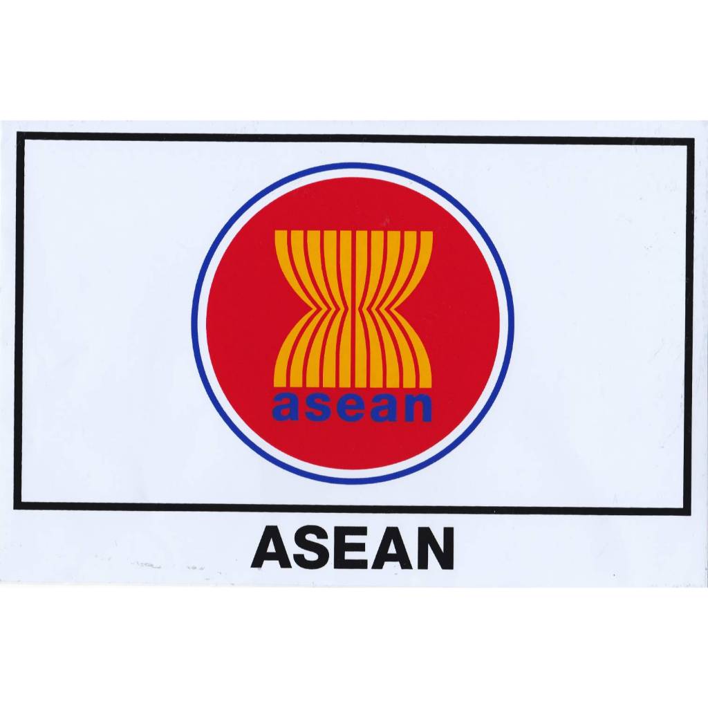 สติกเกอร์ธงชาติอาเซียน Flag Asean Sticker สติกเกอร์แต่งรถสำหรับติดรถ ...