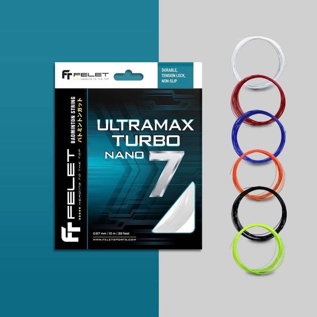 เอ็นแบดมินตัน Felet Ultramax Turbo Nano 7 (0.67มม.) สินค้าลิขสิทธิ์แท้ 100% | Shopee Thailand