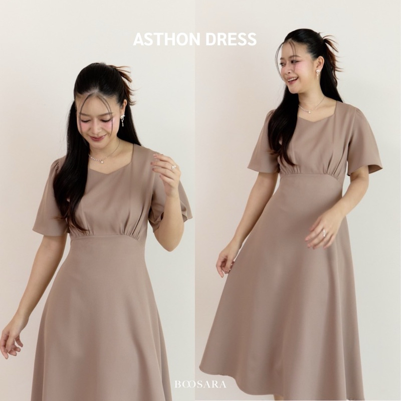 BOOSARA : Ashton dress 🍋🪄ชุดเดรสเรียบหรู ใส่ทำงายได้ ใส่ออกงานได้ สามารถใส่ได้ง่ายๆทุกโอกาส ...