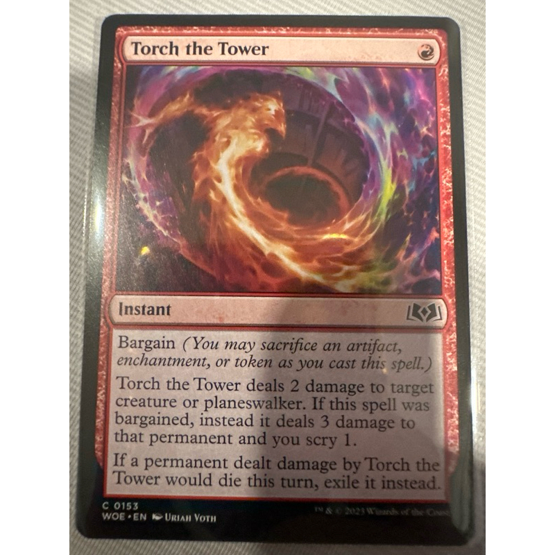 Torch the Tower การ์ด Magic The Gathering MTG ของแท้ จากชุด Wilds of Eldraine | Shopee Thailand