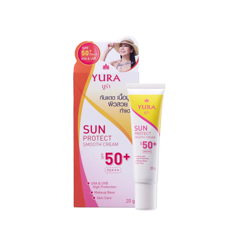 YURA Sun Protect Smooth Cream SPF50+PA+++ 20 กรัม ยูร่า ซัน โพรเทค ...