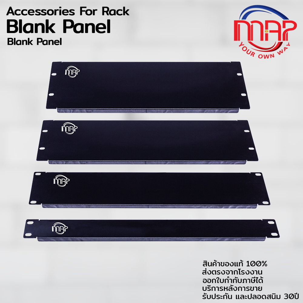 MAP RACK Blank Panel แผ่นปิดช่องว่างหน้าตู้ RACK (แถมชุดน็อต) | Shopee ...