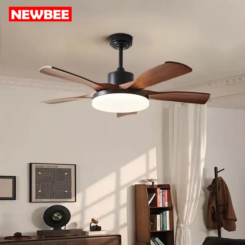 NEOBEE พัดลมเพดานพร้อมโคมไฟ ไฟสไตล์ย้อนยุค ห้องนั่งเล่น ห้องอาหาร ห้อง ...