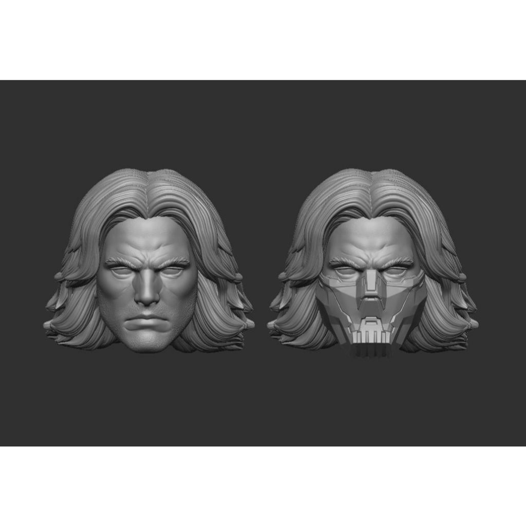 Marvel Rivals Winter Soldier - Headsculpt for Action Figures 3D print ...