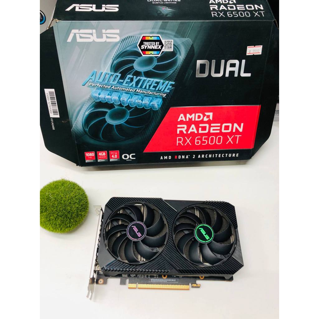 VGA ASUS DUAL RADEON RX 6500 XT V2 OC EDITION 4GB GDDR6 สภาพดี เทสผ่าน ประกันร้าน | Shopee Thailand