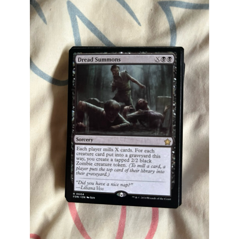 การ์ด MTG Dread Summons Black Magic the Gathering EDH รุ่น FDN สภาพ Ex ...