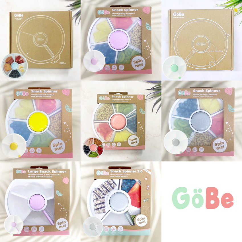 [GoBe®] Kids Snack Spinner กล่องใส่อาหารว่างและขนม แบบแบ่งช่อง สำหรับ ...