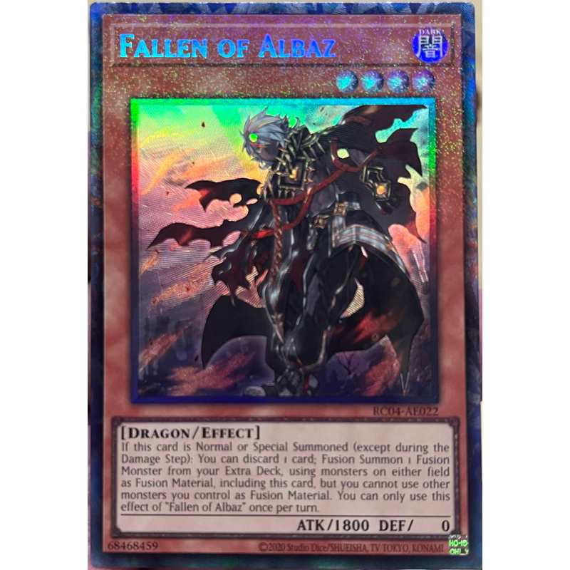 Yugioh Asia-Eng [RC04-AE022] Fallen of Albaz (Collector Rare) การ์ดเกม ...