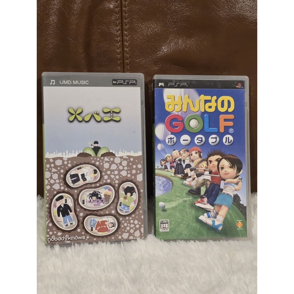 เกมส์ แผ่นเกมส์ 2 แผ่น PSP Playstation Golf กับ Nobody Know สภาพสวย ...