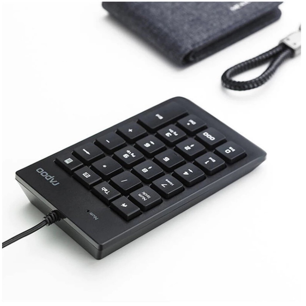 Rapoo K10 Numeric Keypad คีย์บอร์ดตัวเลข แบบมีสาย รับประกันศูนย์ไทย 1 ...