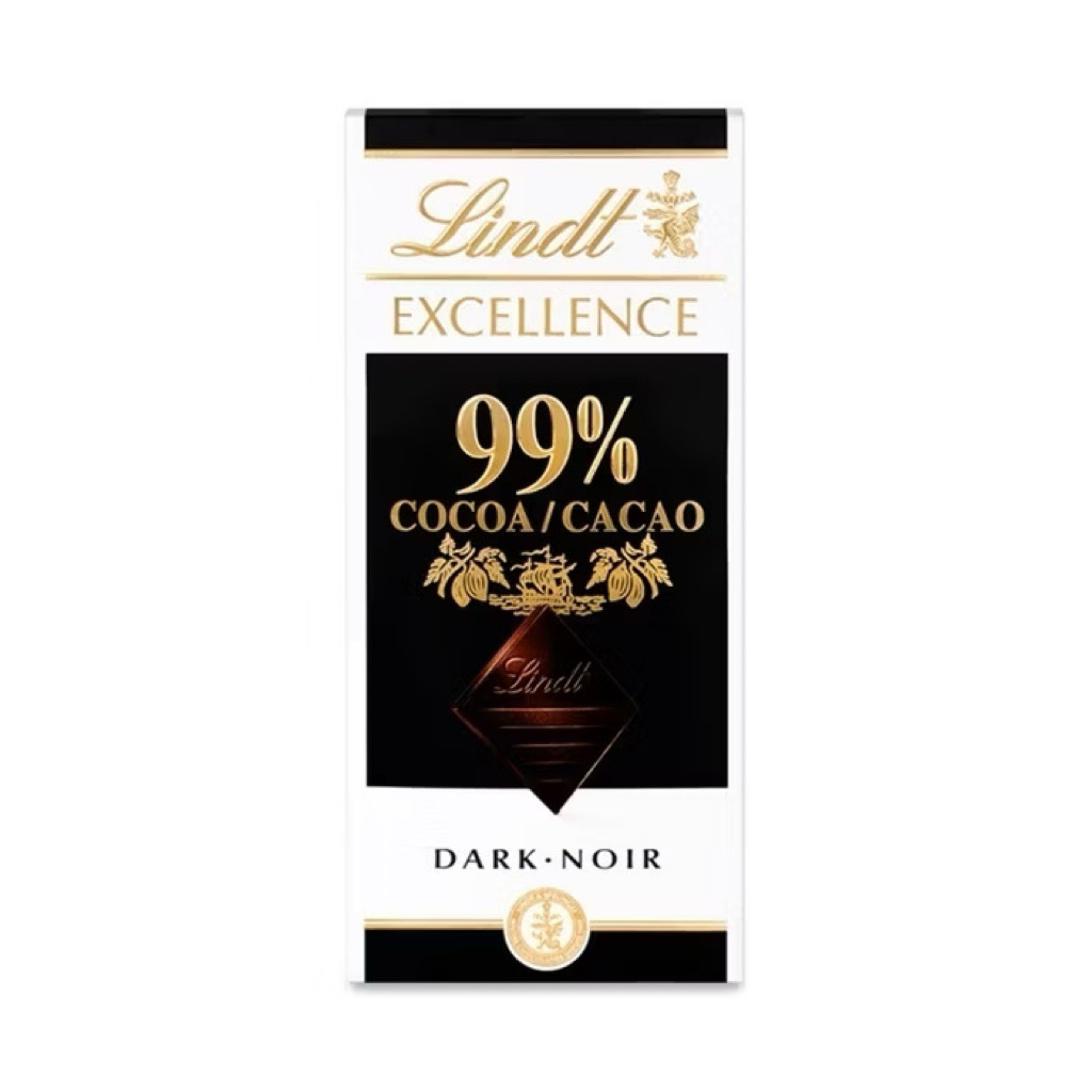 ลินด์ดาร์ก 99 เปอร์เซ็นโกโก้ 50 ก Lindt 99 Percent Chocolate 50 g ...