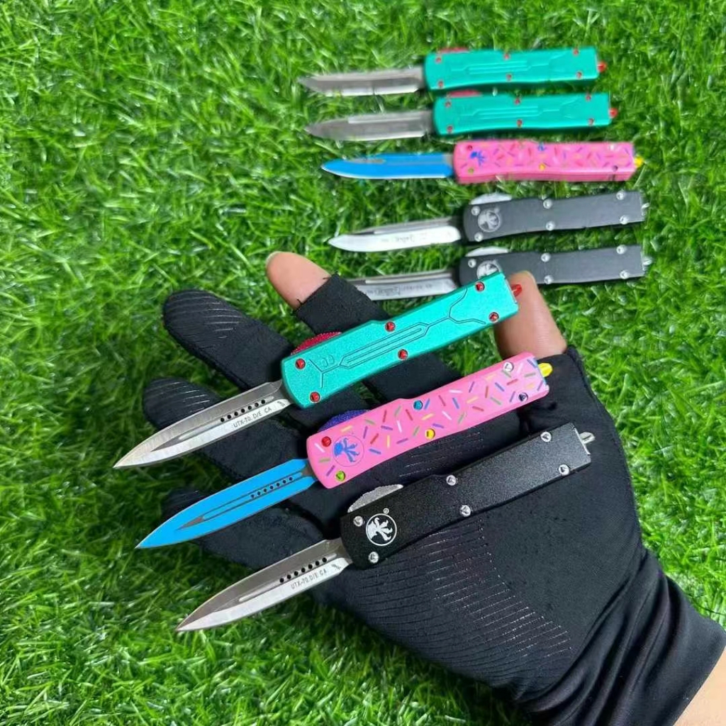 Microtech OTF ไมโครเทคโนโลยี UTx70 Bounty Hunter Mini - วัสดุใบมีด: D2 ...