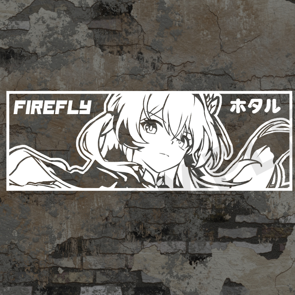 Firefly Honkai Star rail สติ๊กเกอร์ติดรถ 2 แผ่น Honkai Star rail Stickers Decals Star rail ...