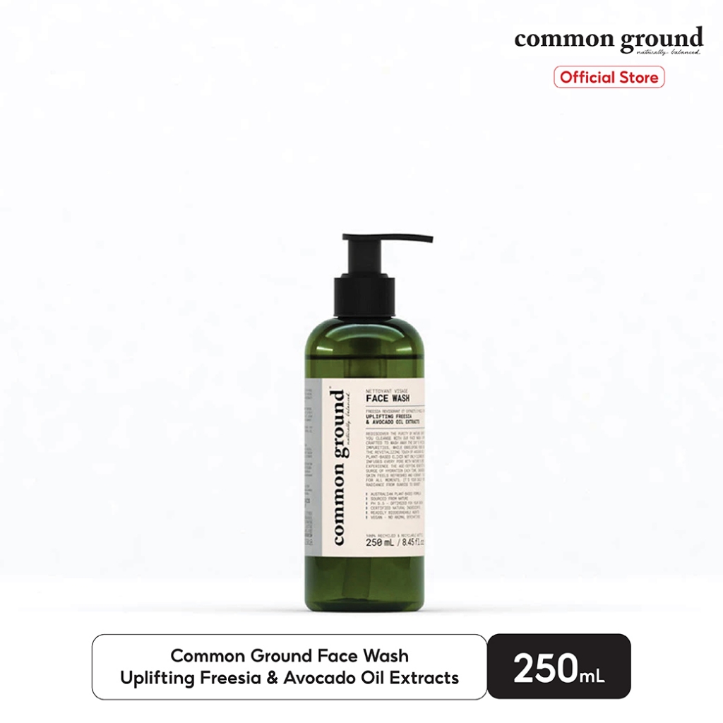 Common Ground Face Wash (250mL) - Uplifting Freesia & Avocado Oil ...
