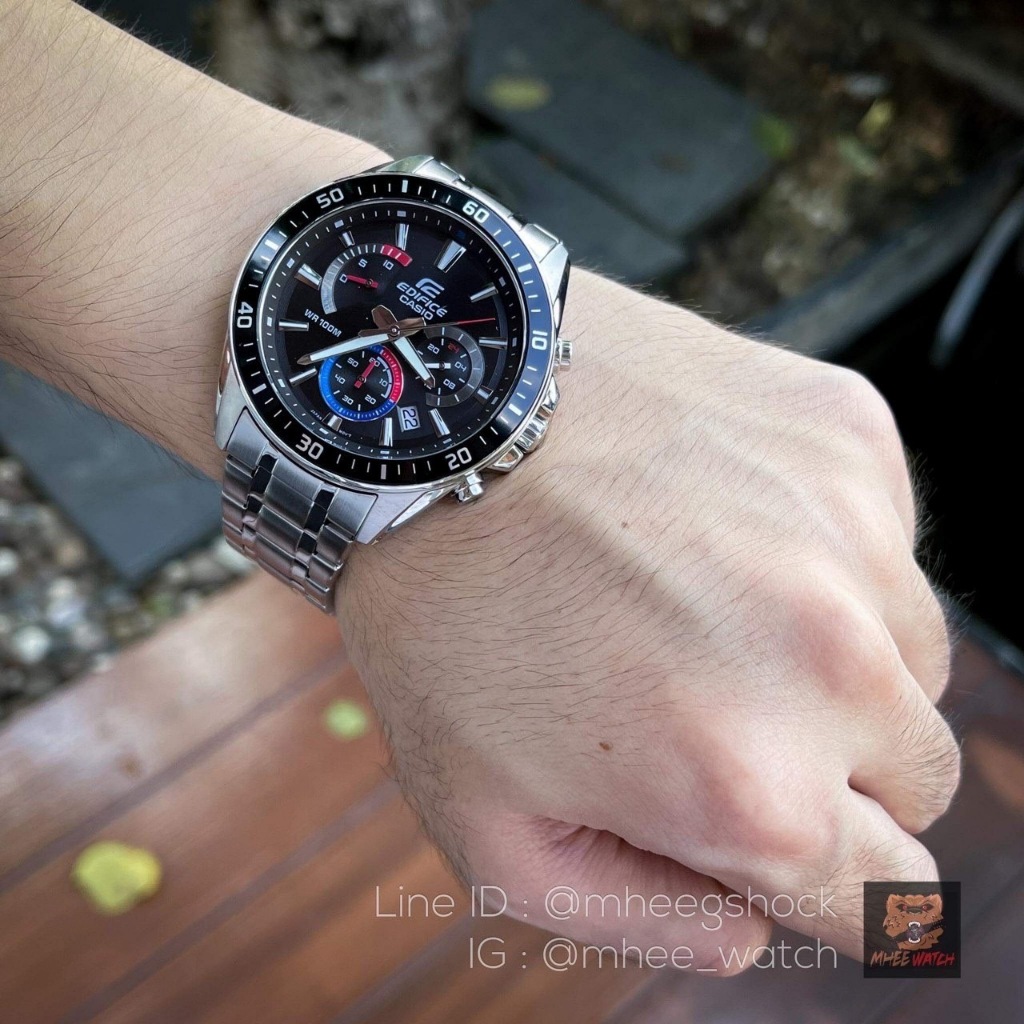 Casio edifice Stainless หน้าMotor Sport Chronograph | Shopee Thailand