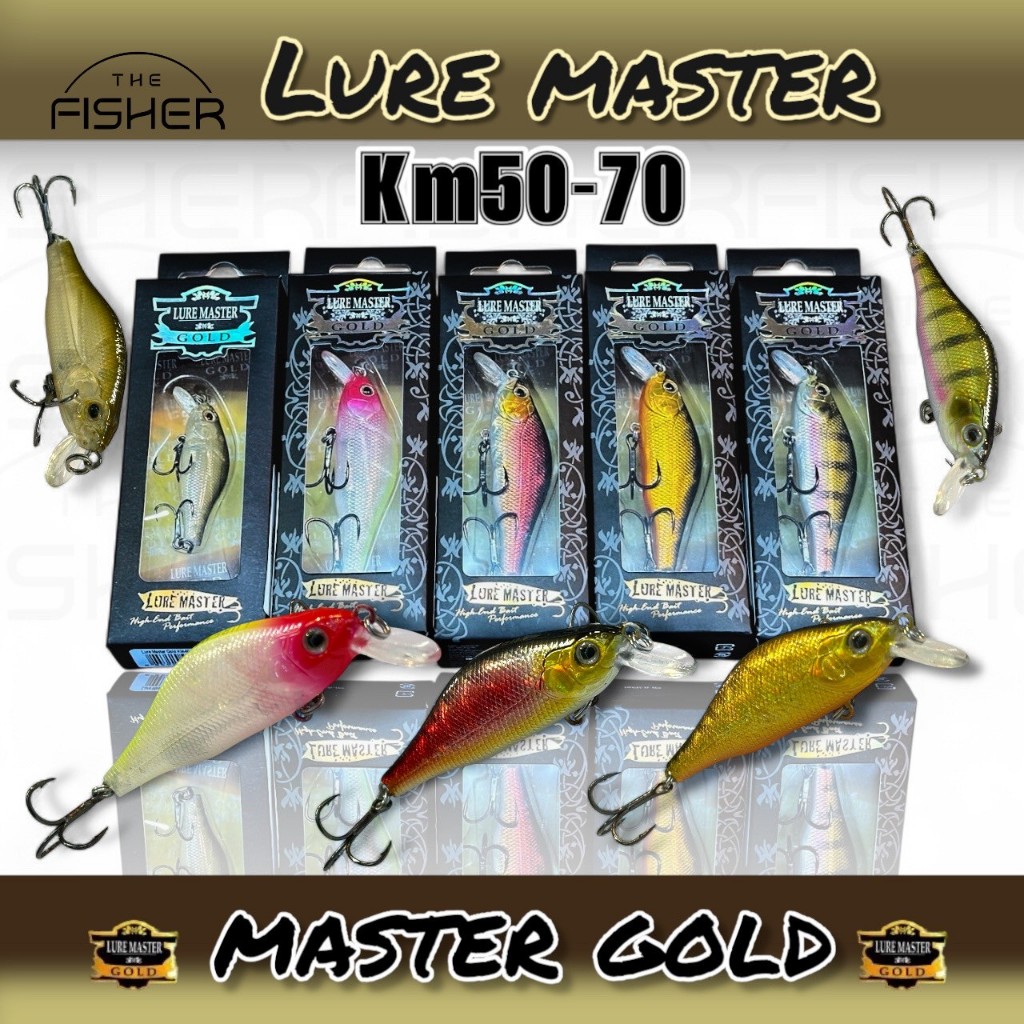 A12 LURE MASTER GOLD เหยื่อปลั๊ก รุ่น KM-50 และ KM-70 | Shopee Thailand