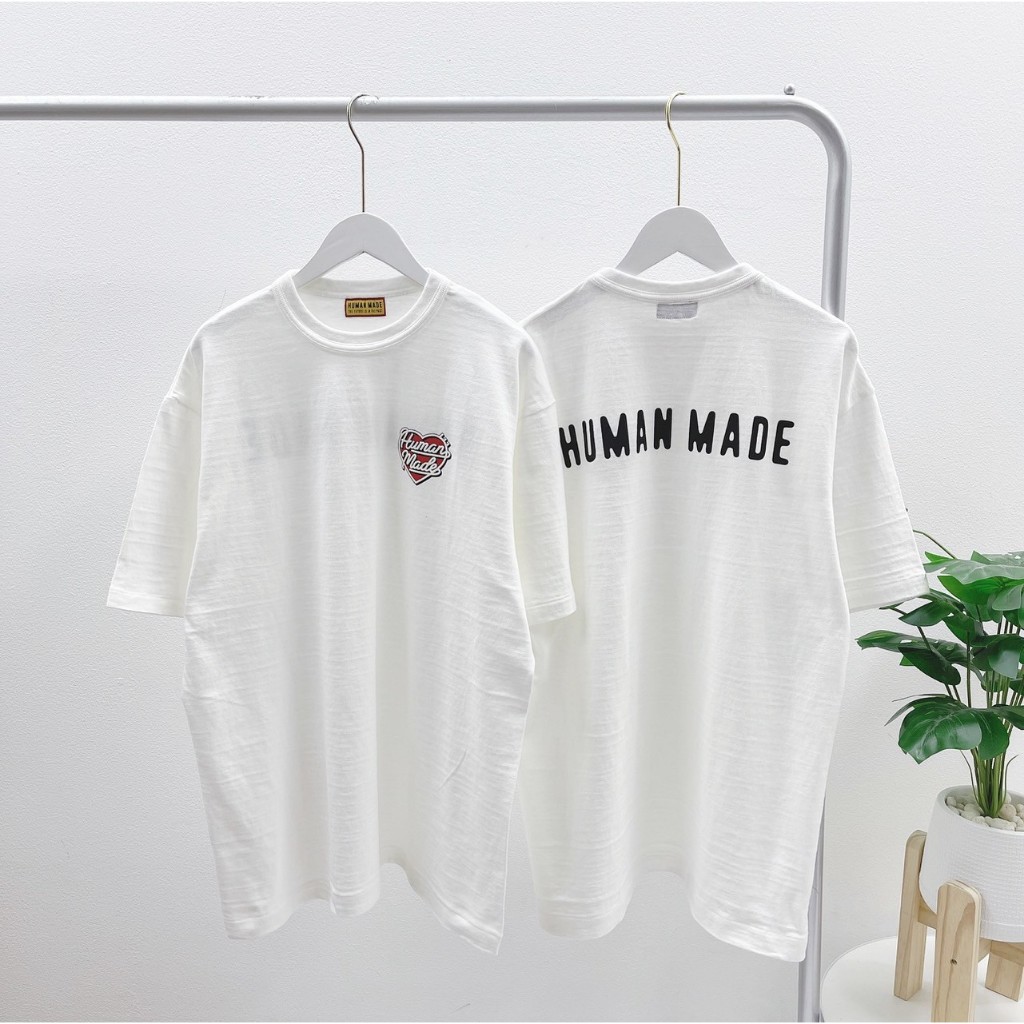 Human made logo T-shirt (White) | Shopee Thailand