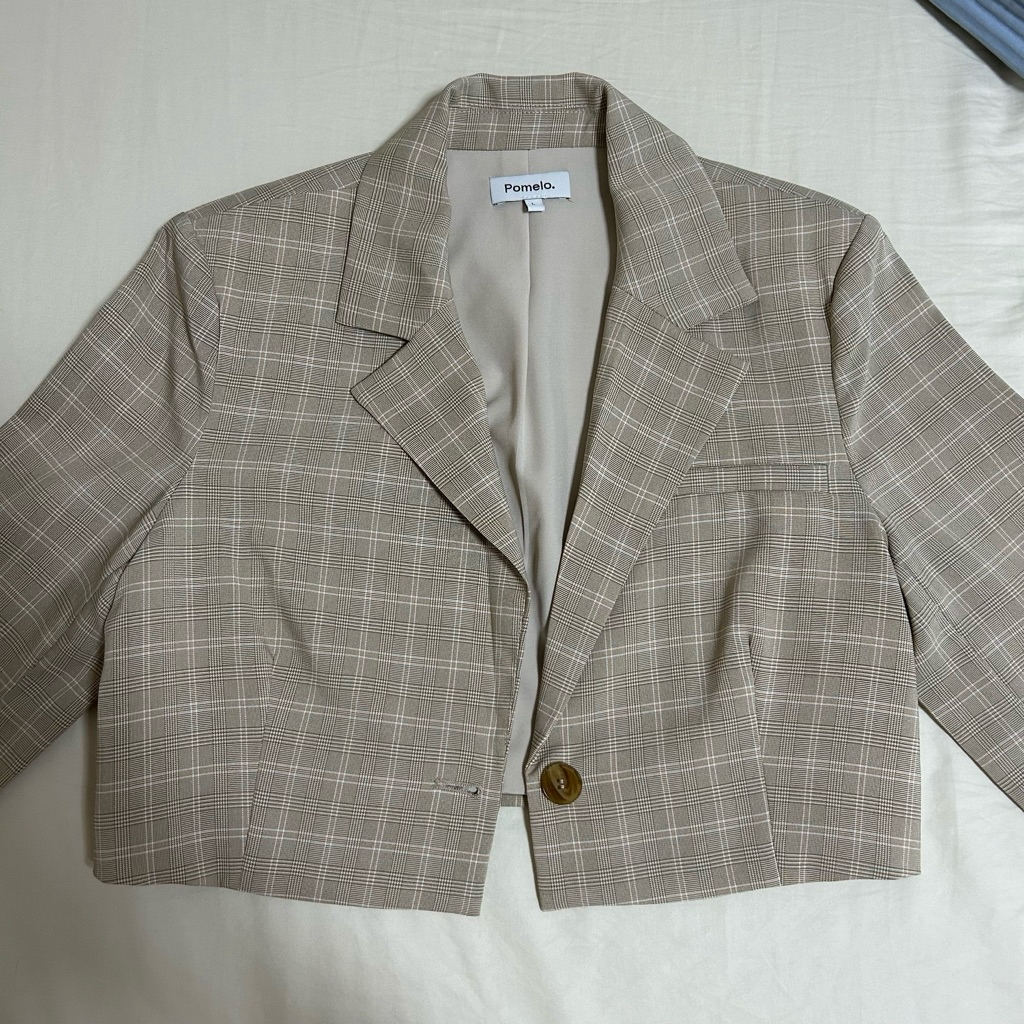 Pomelo - Blazer เบลเซอร์ L สีโทนเบจ มือสอง (ใส่ไปแค่2ครั้ง) | Shopee ...