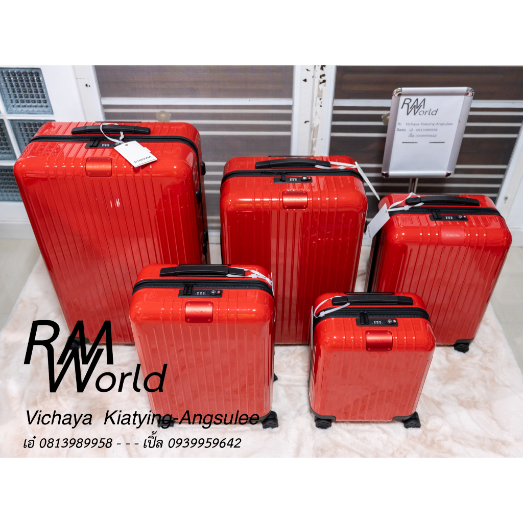 RIMOWA - Essential Lite Mini 16" Cabin-S 20" Cabin-20"Red Gloss ...