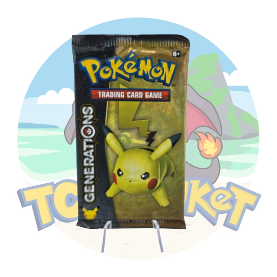Pokemon Card "Booster 10 Cards Generations Pikachu Art" ENG Generations ...