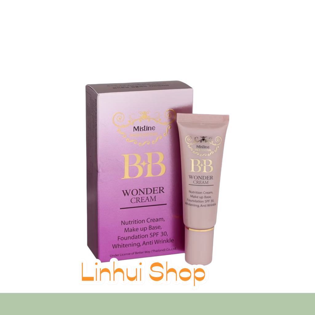 Mistine BB Wonder Cream 15 g. หมดอายุ ปี 2027 มิสทีน บีบี วันเดอร์ครีม มีให้เลือก 1 กล่อง / 2 ...