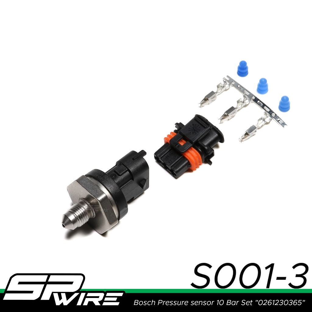 S001-3 #Bosch Pressure sensor 10 Bar Set with connector-Spwire motorsportwiring | Shopee Thailand