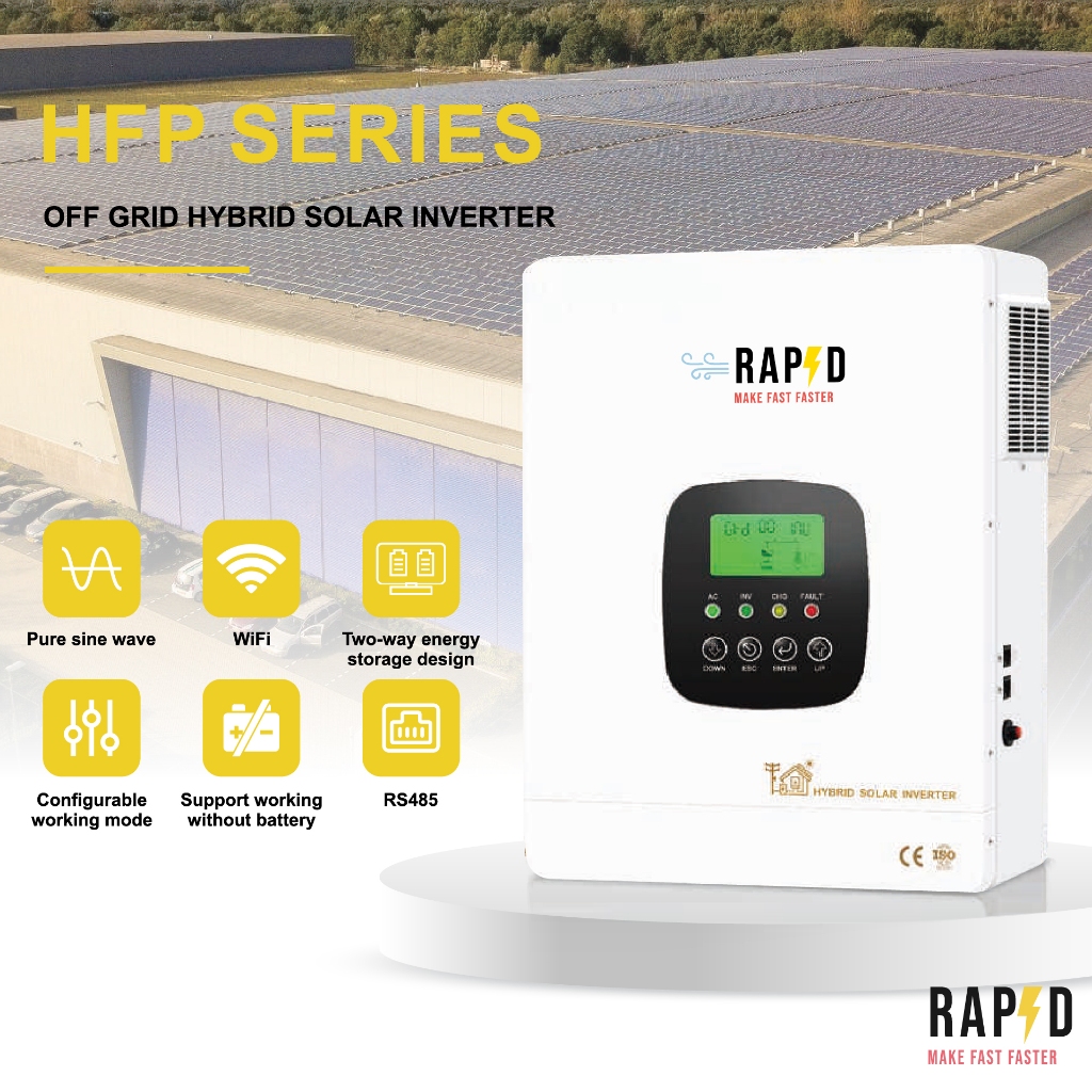 6.3 KW (Full Power) Hybrid Offgrid Inverter Single Phase 220-240Vac 48 ...