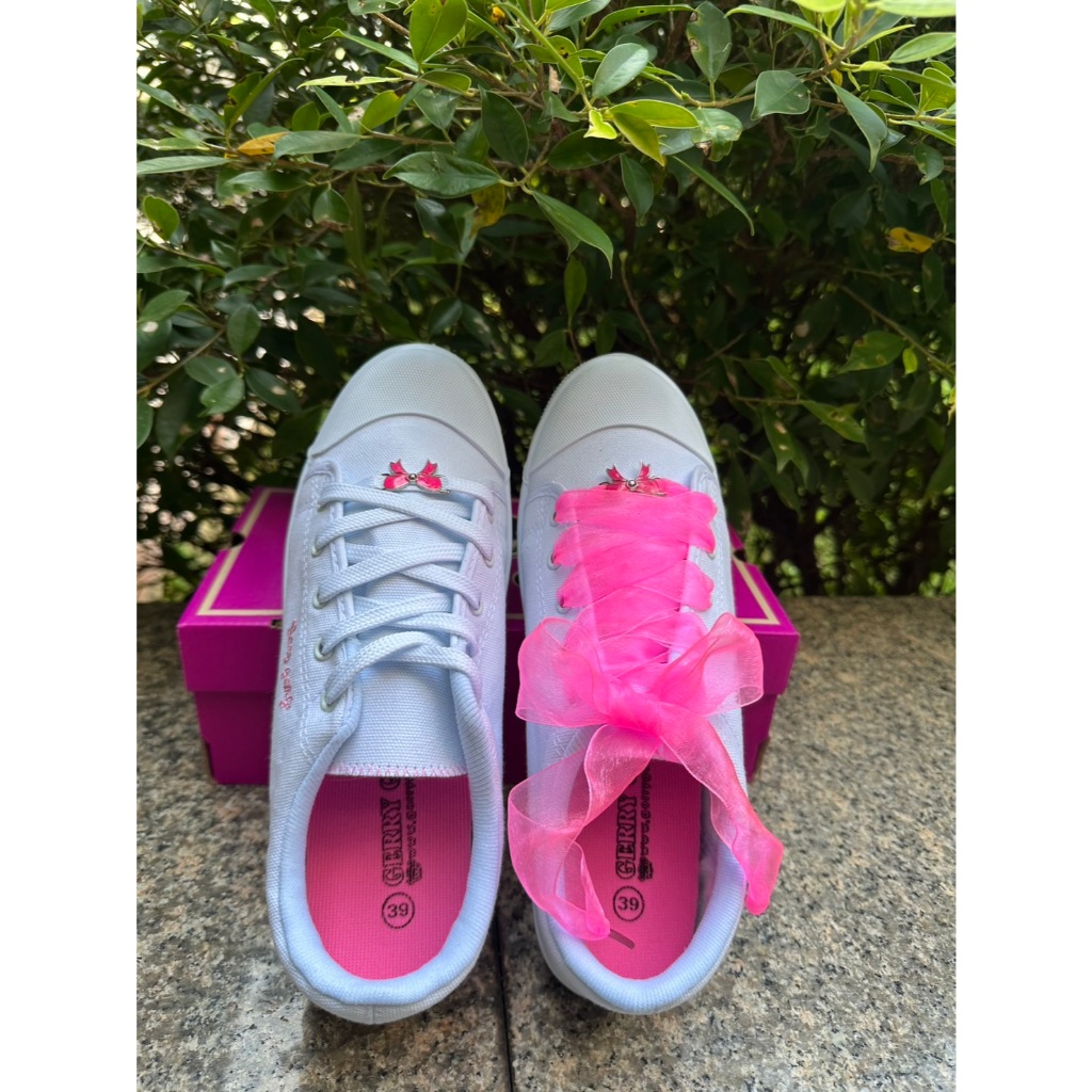 Gerry Gang รองเท้าผ้าใบนักเรียน รุ่น G-6889 ผ้าใบขาว 35 - 40 พร้อมส่ง ...