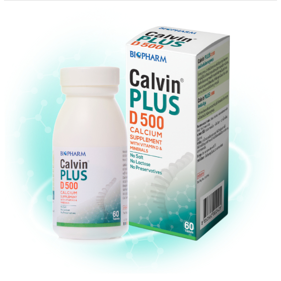 Calvin Plus D500 แคลวิ่น พลัส ดี500 (Supplement with Vitamin & Minerals ...