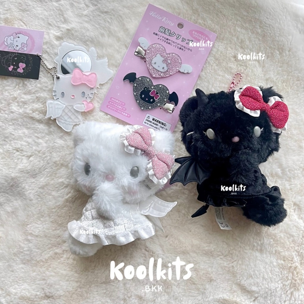 Sanrio Hello Kitty Angel Devil Design พวงกุญแจ กระจก คิตตี้ | Shopee ...