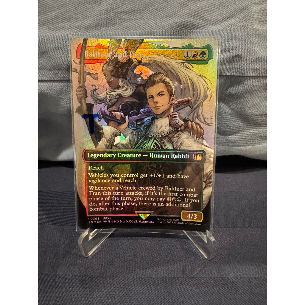 MTG Final Fantasy Variants Foil: Balthier and Fran (0393 - Borderless ...